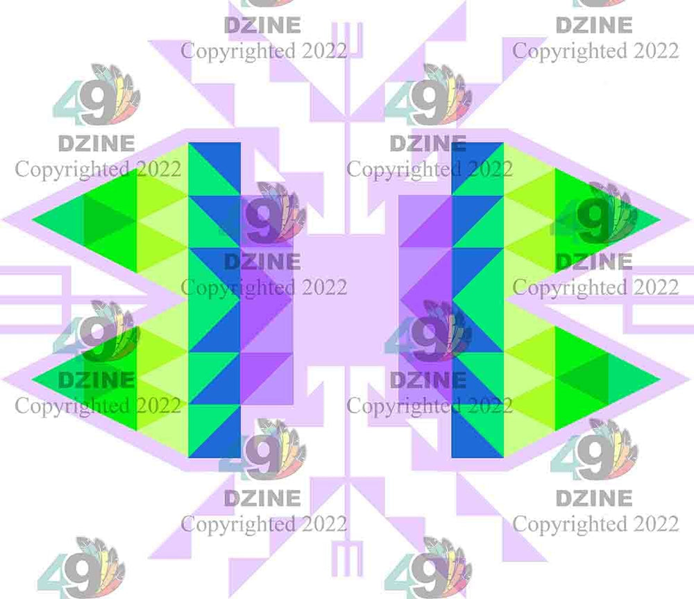 14-inch Sacred Trust Geometric Transfer