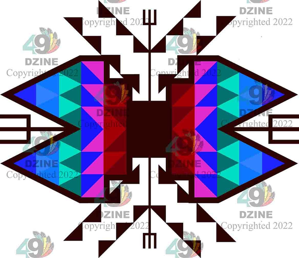 14-inch Sacred Trust Geometric Transfer