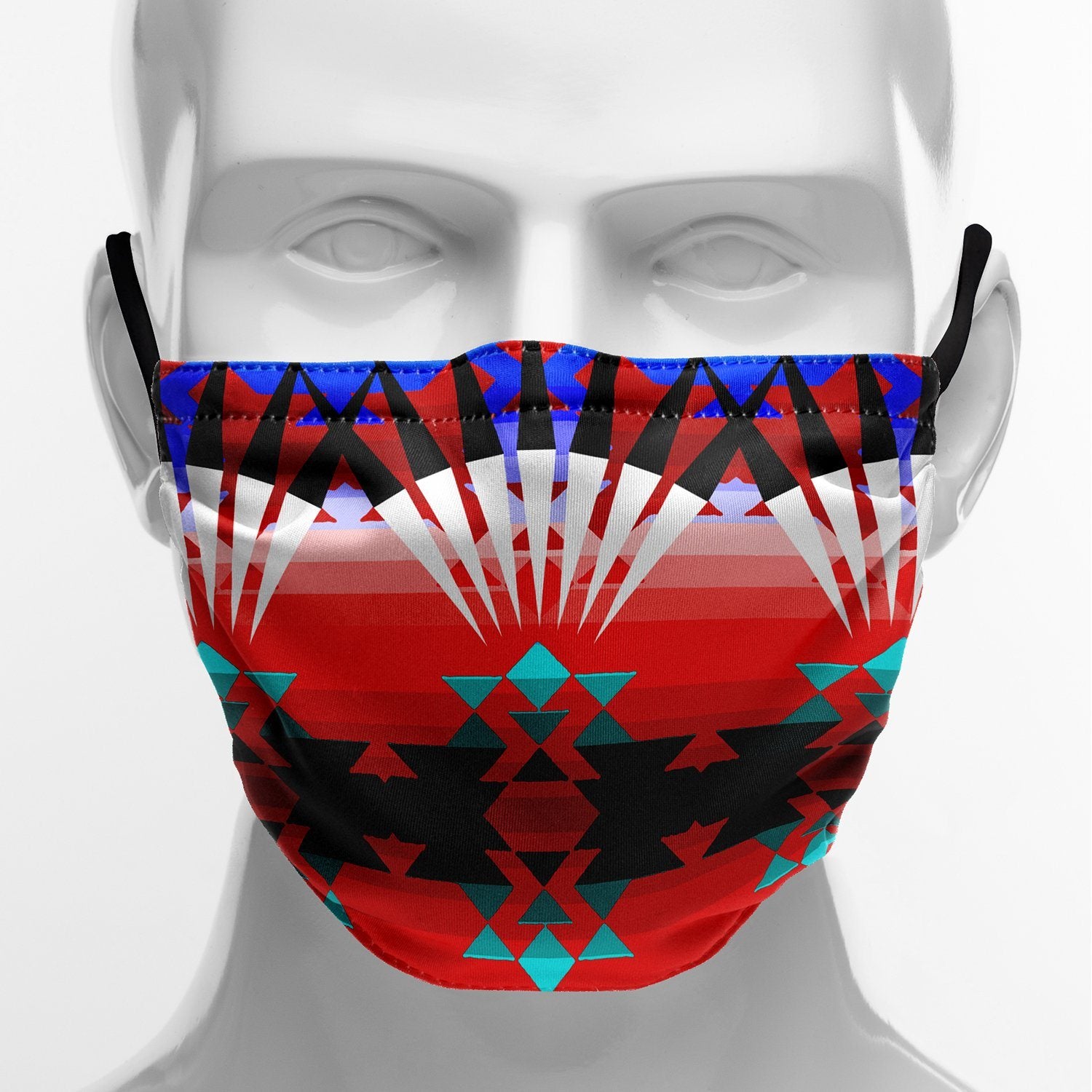 Northwest Ribbonwork Bustles Face Cover